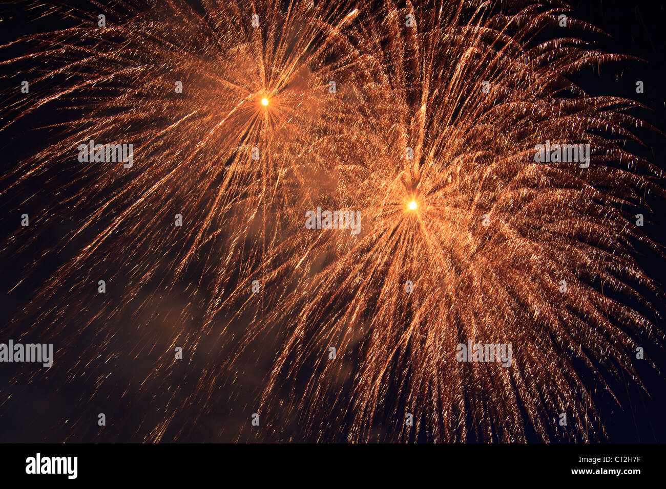 Explosion of fireworks Stock Photo - Alamy