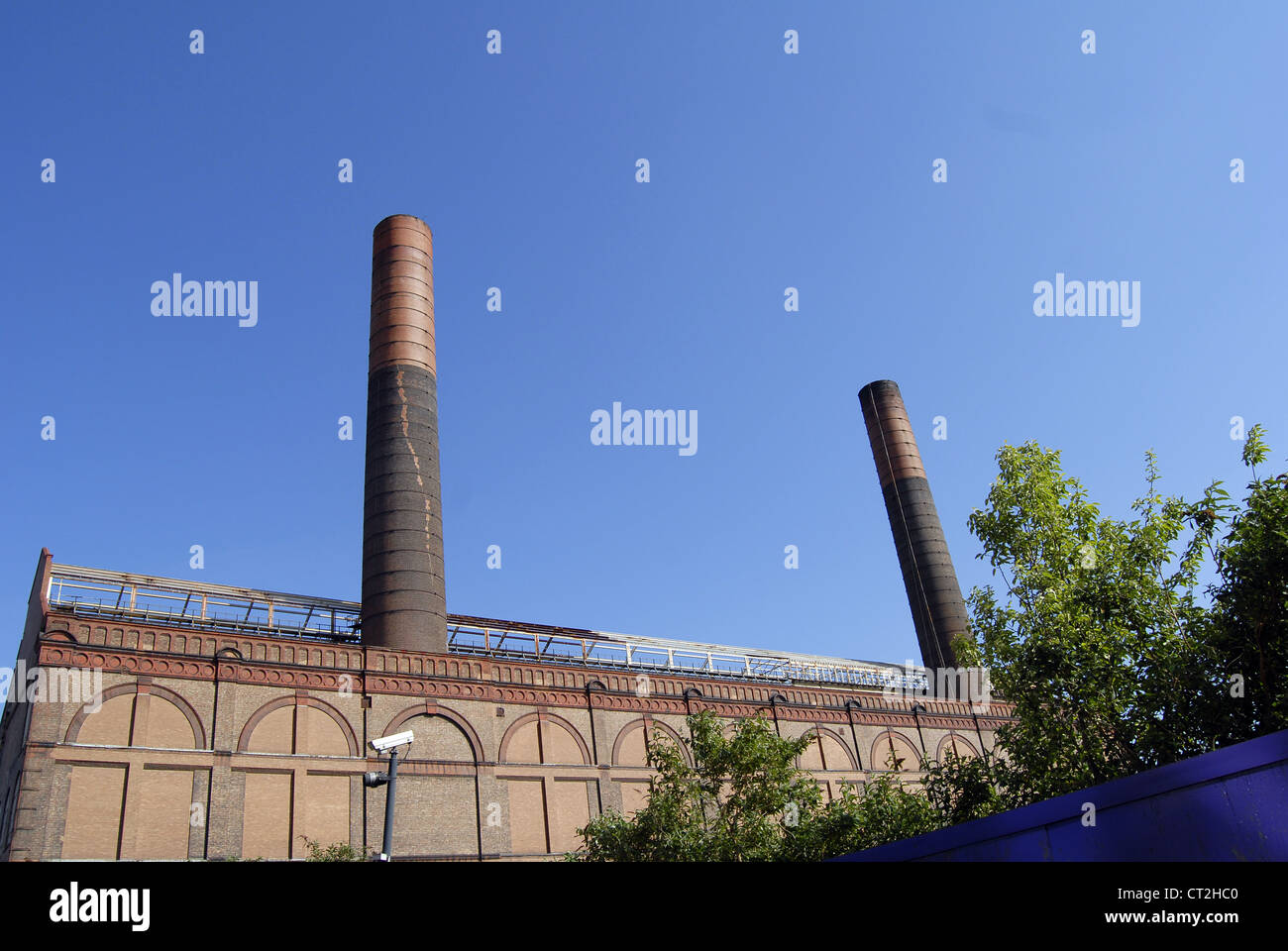 Old Factory with chimneys Stock Photo - Alamy