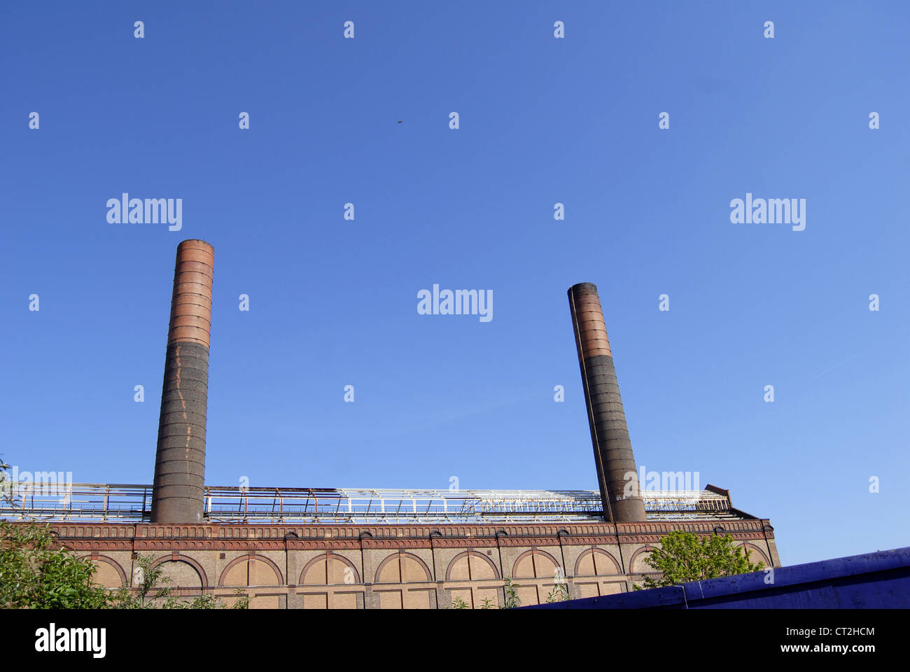 Old Factory with chimneys Stock Photo - Alamy