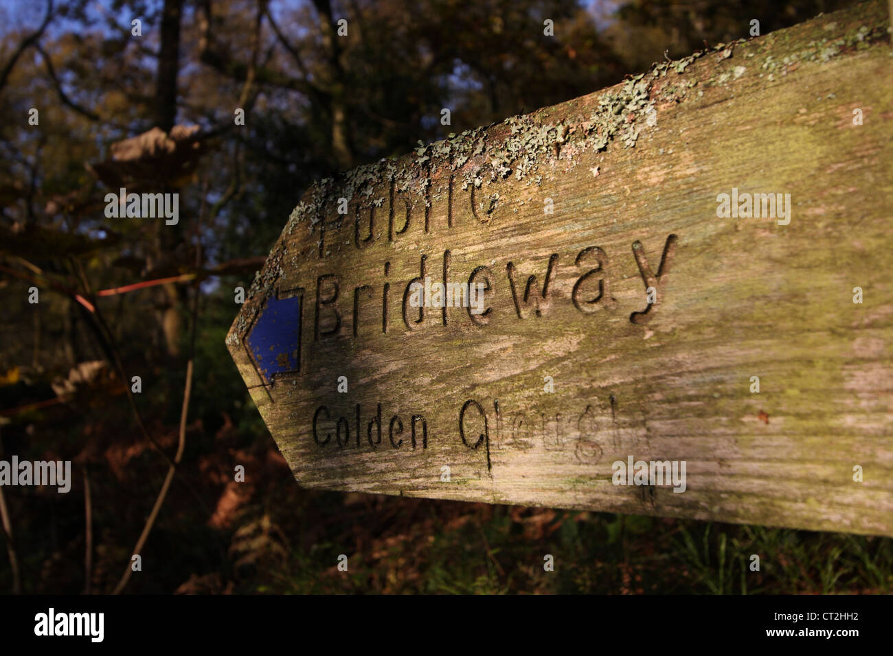 Public bridleway sign Stock Photo - Alamy