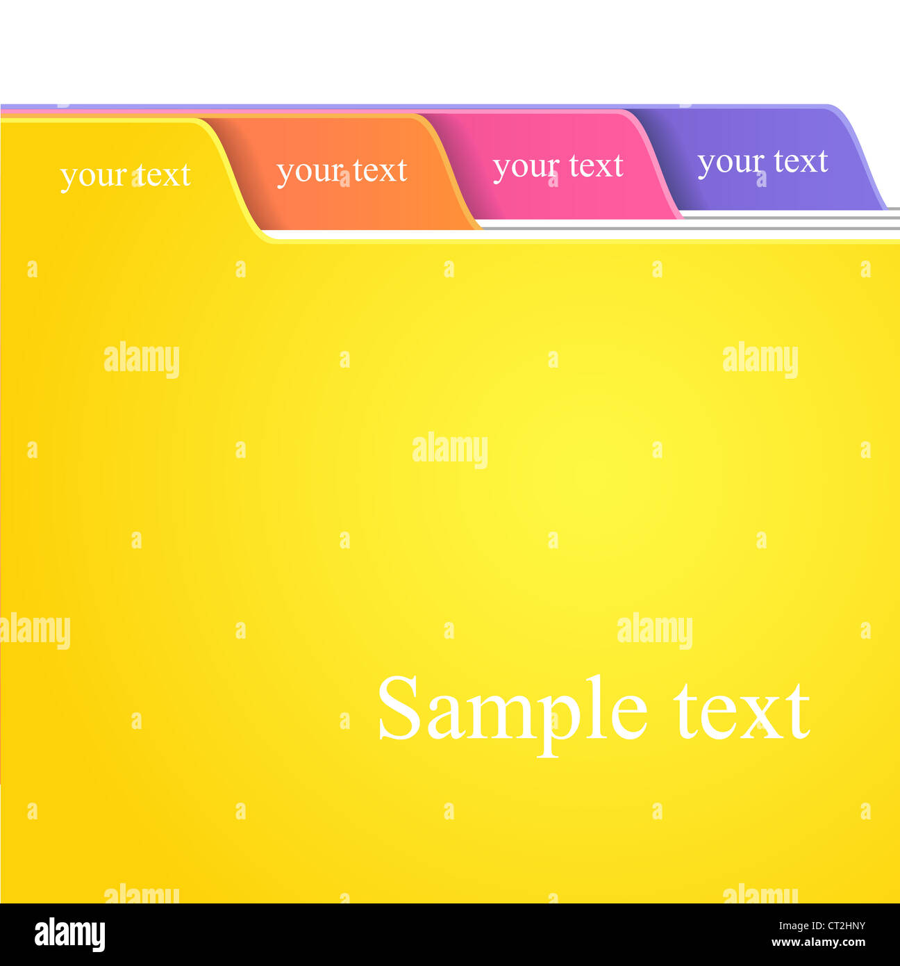 The color folder tabs collection Stock Photo - Alamy