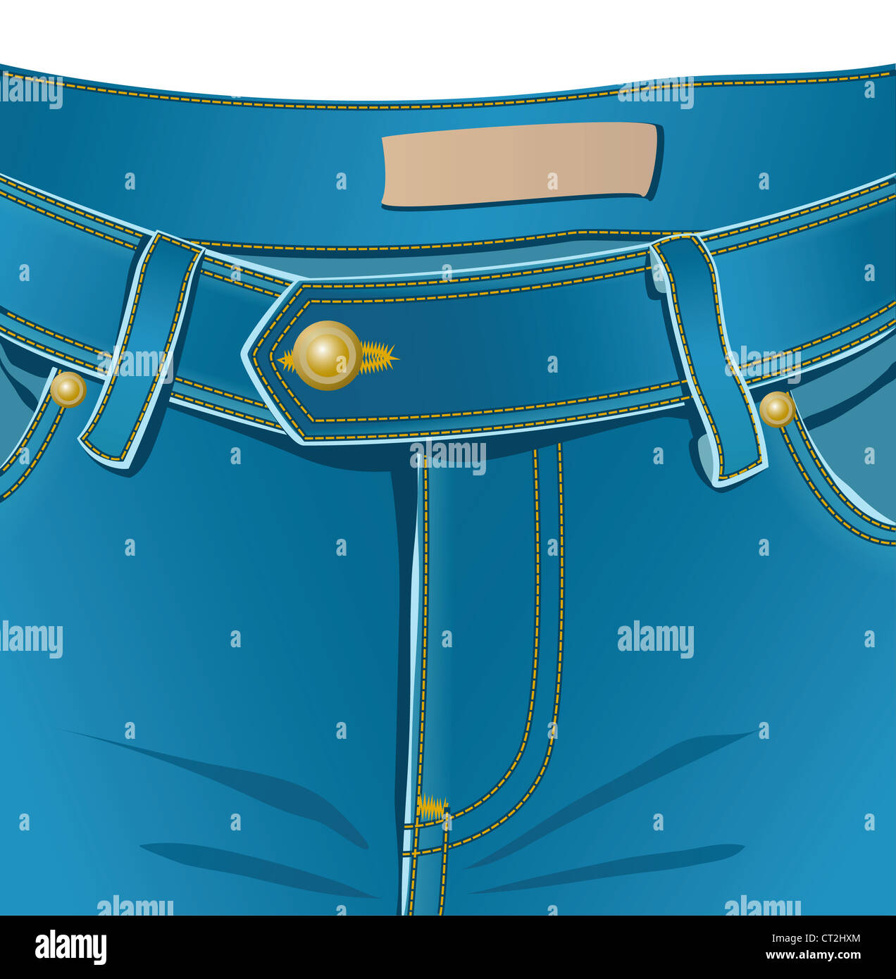 The front part of a jeans Stock Photo - Alamy