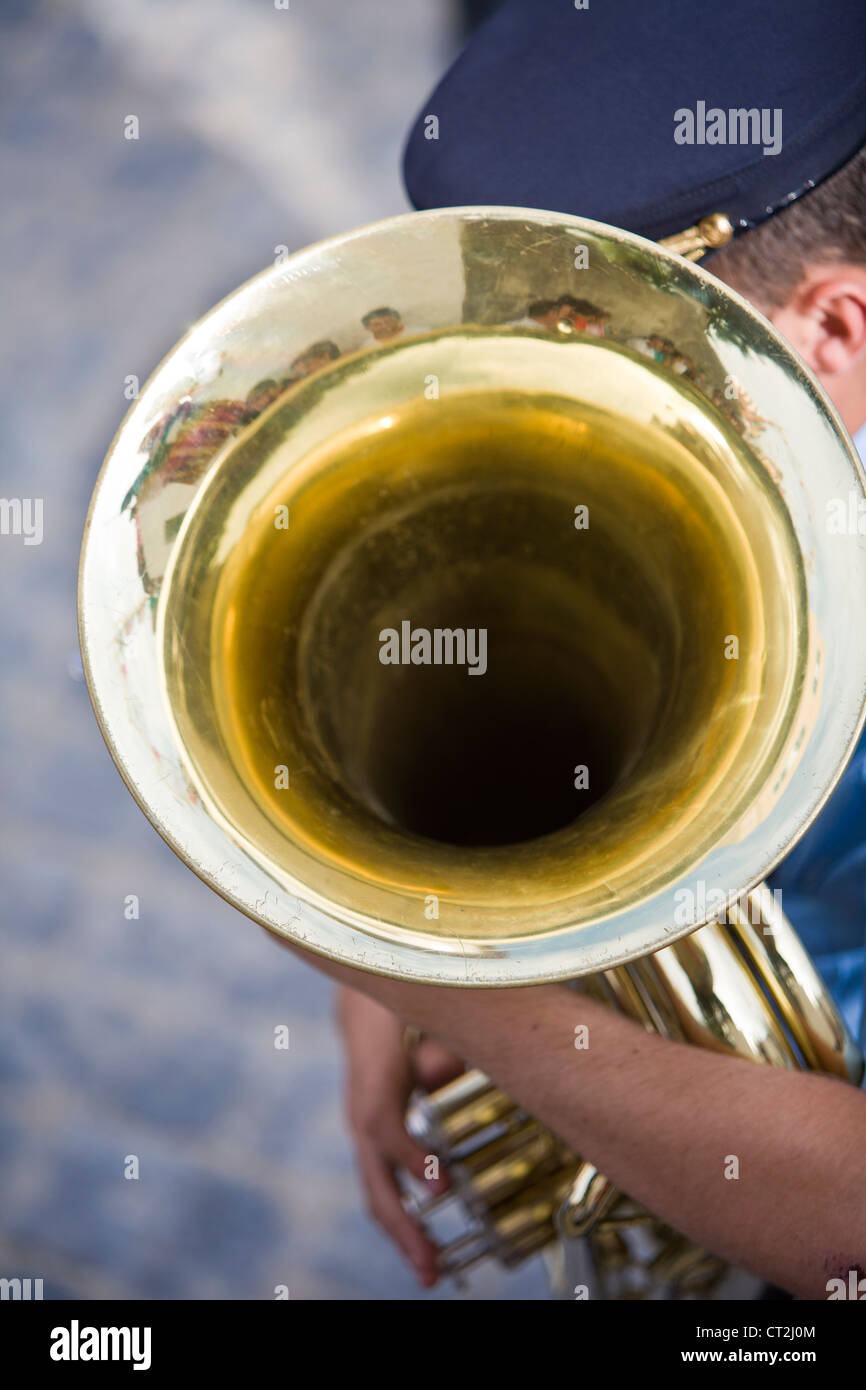 Man playing tuba hi-res stock photography and images - Alamy