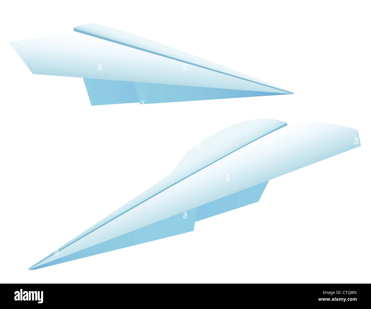 The two paper planes Stock Photo - Alamy