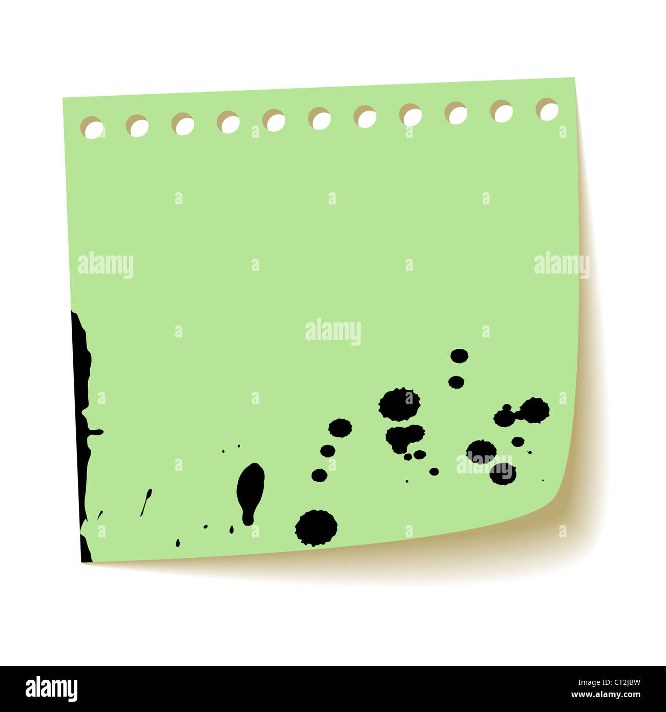The dirty paper sheet Stock Photo - Alamy