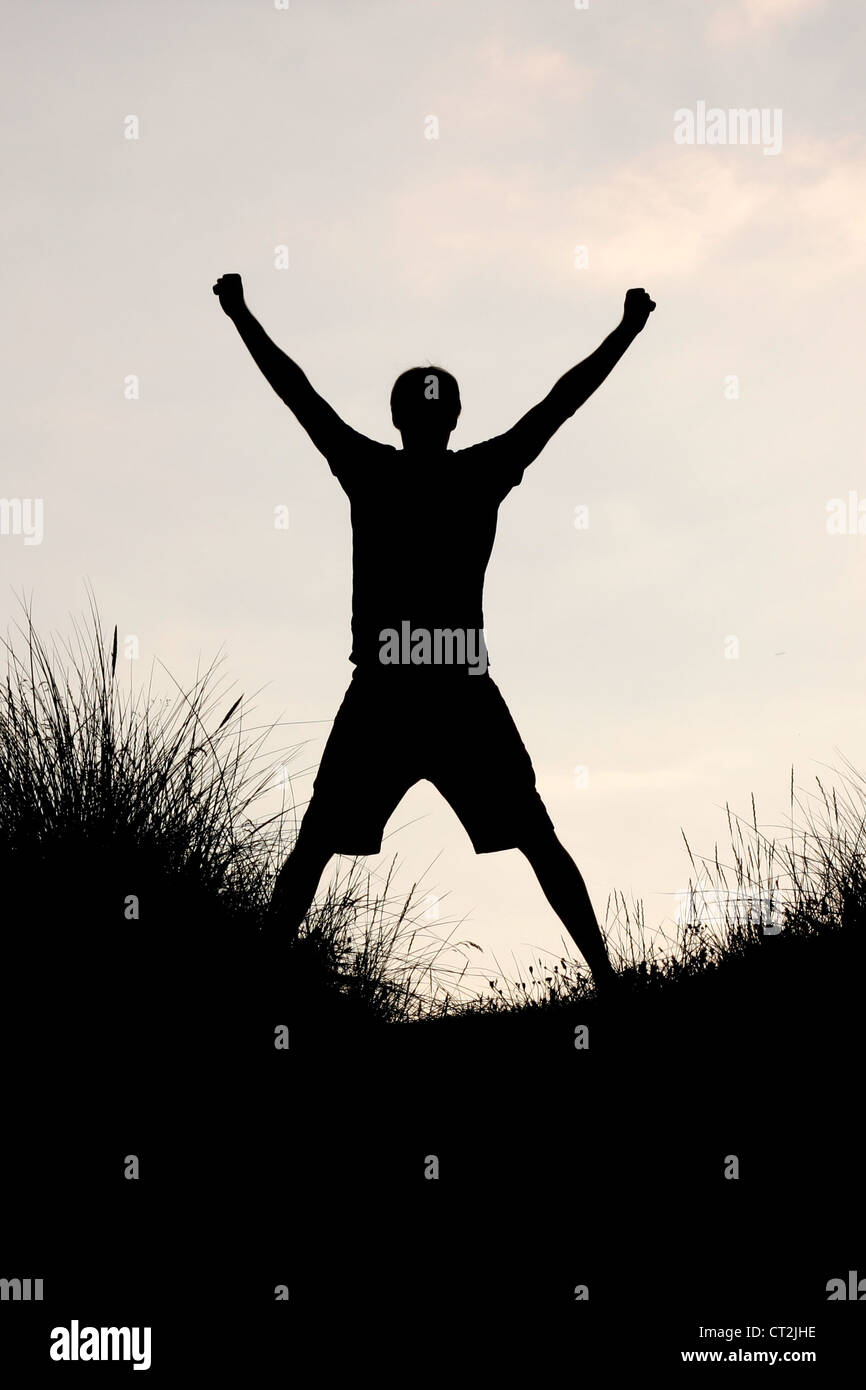 A man enjoying success Stock Photo - Alamy