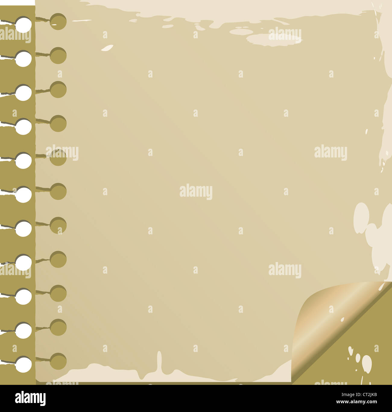 Illustration sheet old paper hi-res stock photography and images - Alamy