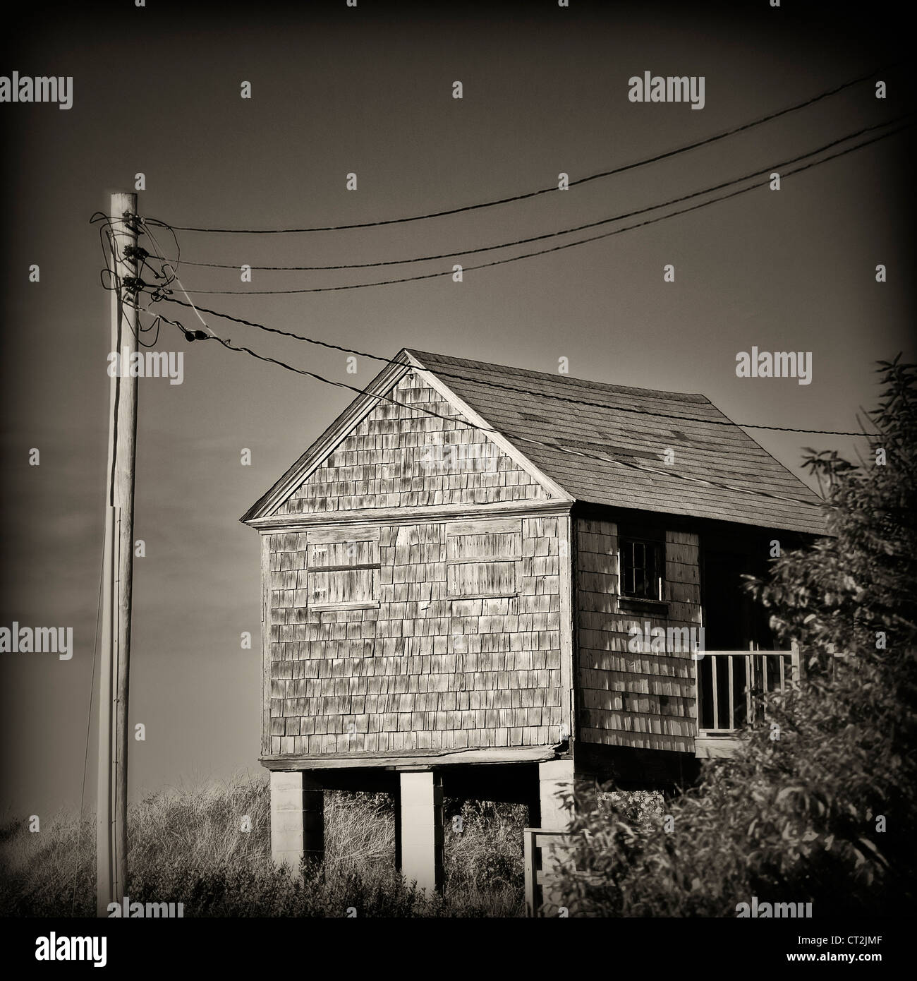 Coastal dune shack, Cape Cod, Massachusetts, USA Stock Photo - Alamy