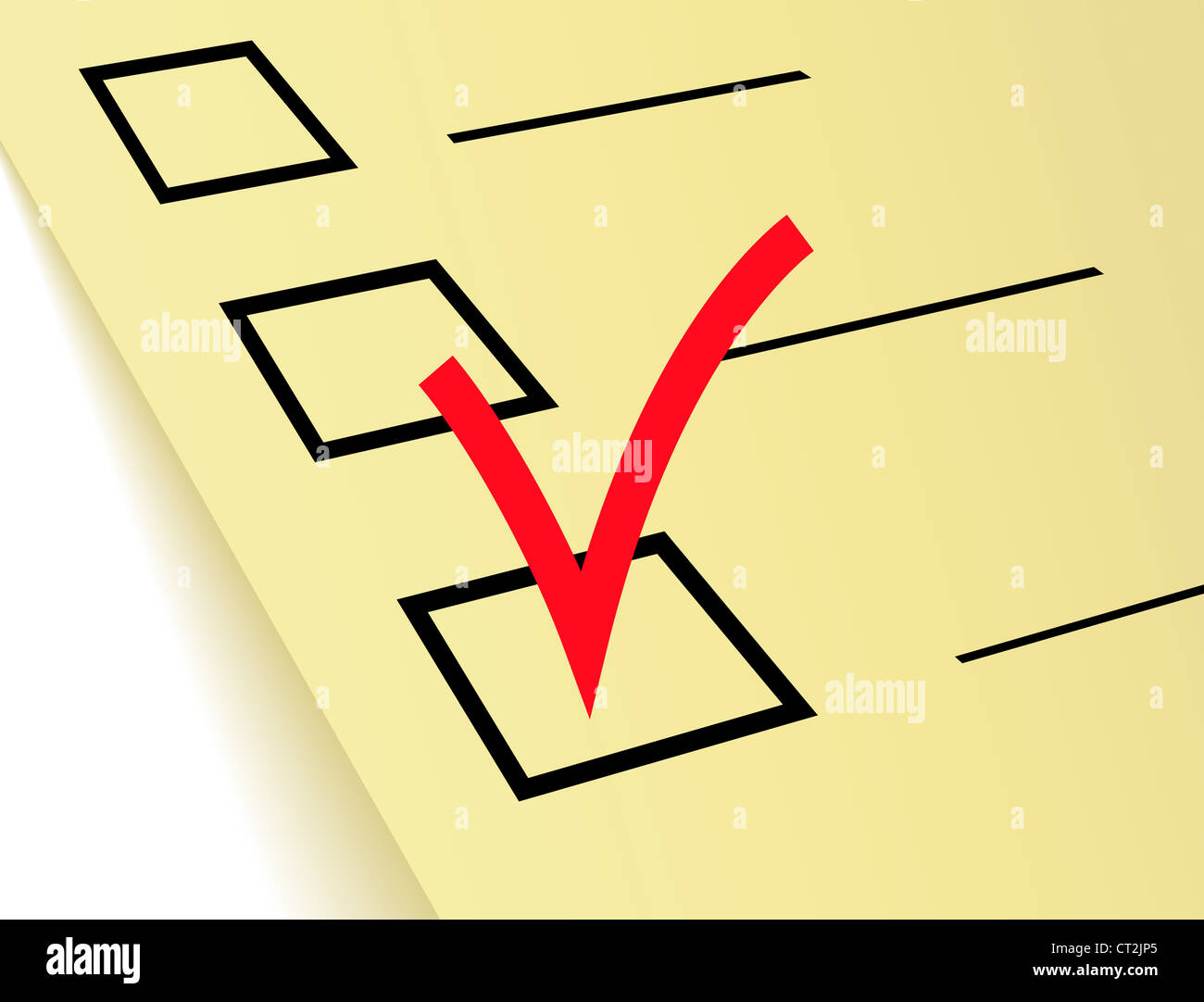 The sheet of paper. Test Stock Photo - Alamy