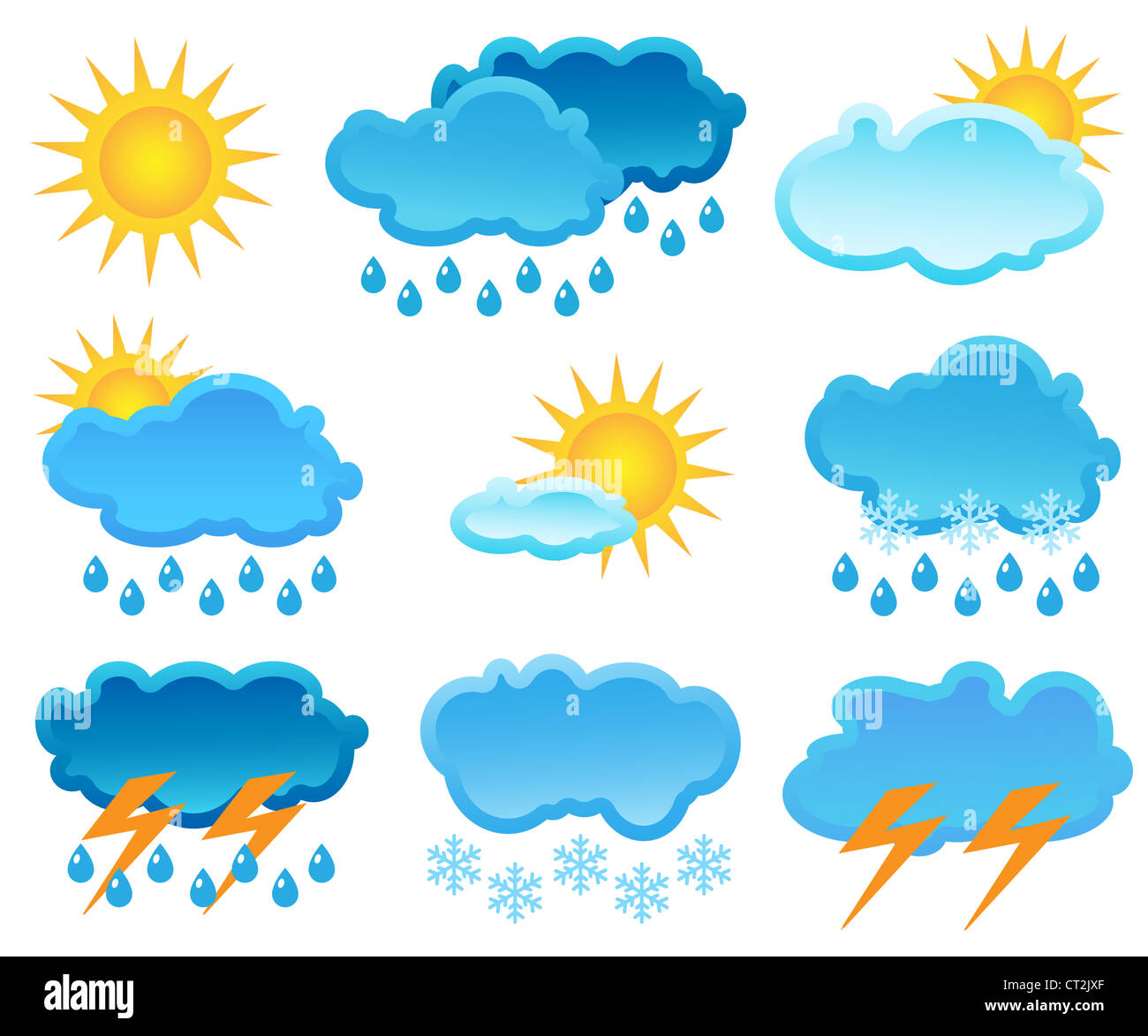 Weather information wind Cut Out Stock Images & Pictures - Alamy