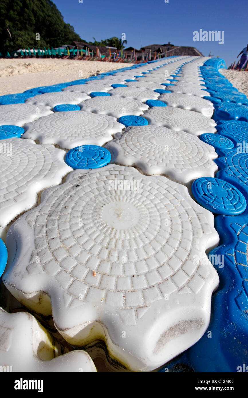 Plastic floating jetty on Khai Nok Island, Phuket, Thailand Stock Photo ...