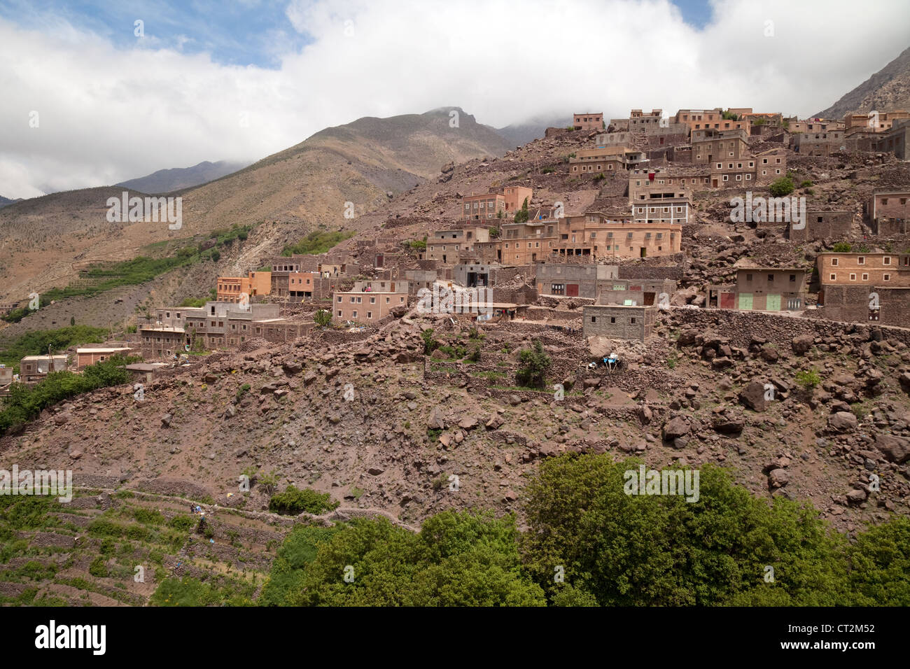 Arond village in the High Atlas mountains, Morocco, Africa Stock Photo ...