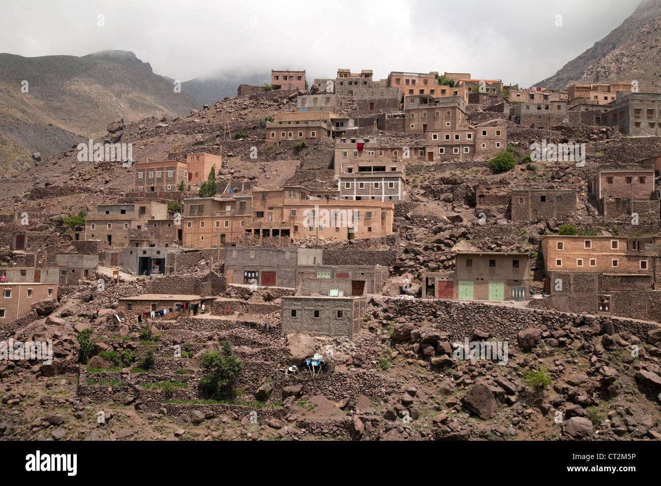 Arond village in the High Atlas mountains, Morocco, Africa Stock Photo ...