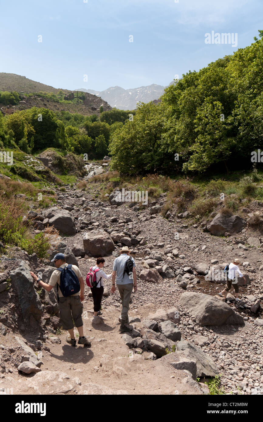 Dried up river in the atlas mountains morocco hi-res stock photography ...