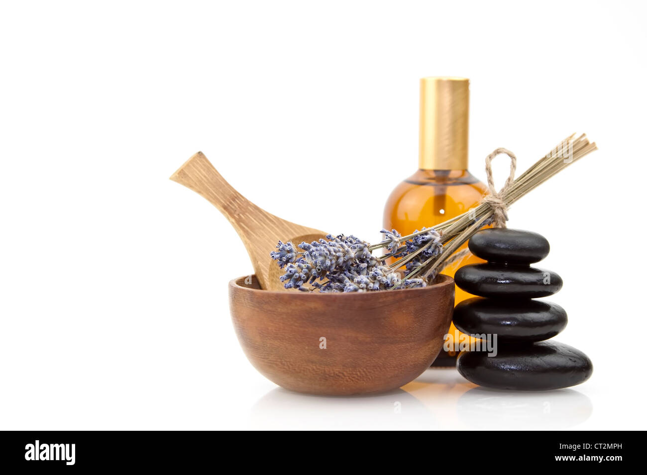 Lavender spa set bath Cut Out Stock Images & Pictures - Alamy
