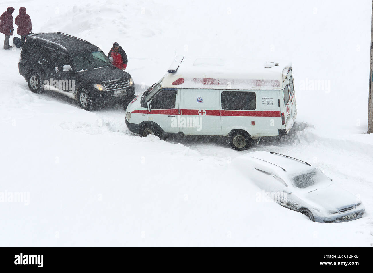 Ambulance Emergency Services Stuck High Resolution Stock Photography ...