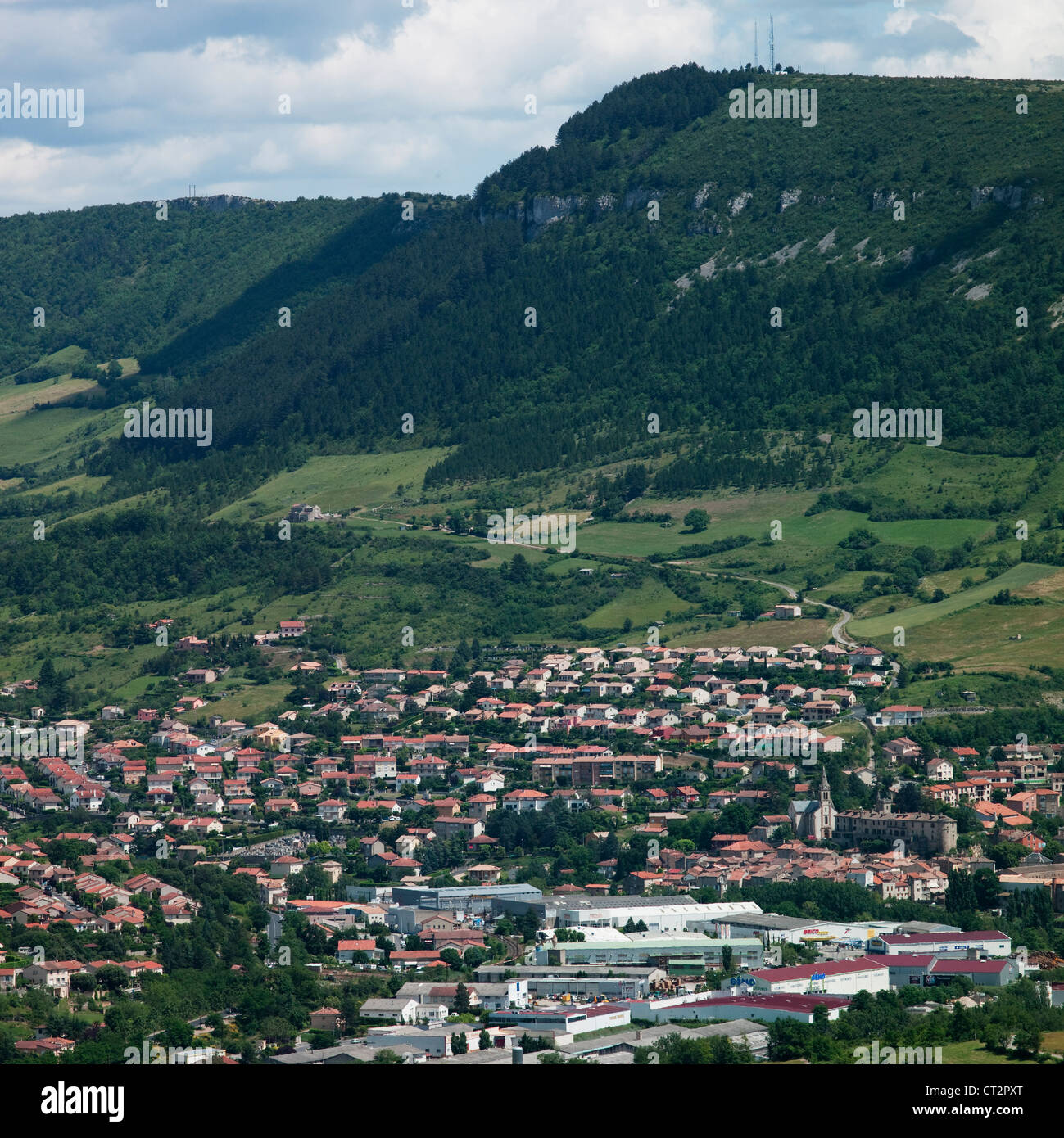The town of millau in aveyron departement hi-res stock photography and ...