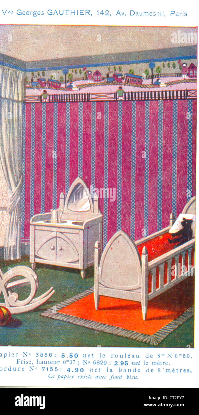 Advertising leaflet for Georges Gauthier Stock Photo - Alamy