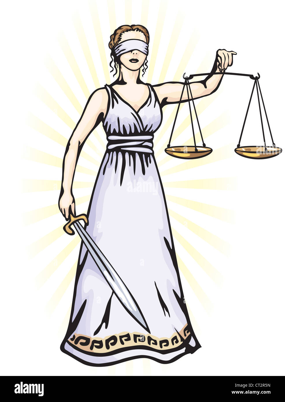 Themis (Femida) - a goddess of justice Stock Photo - Alamy