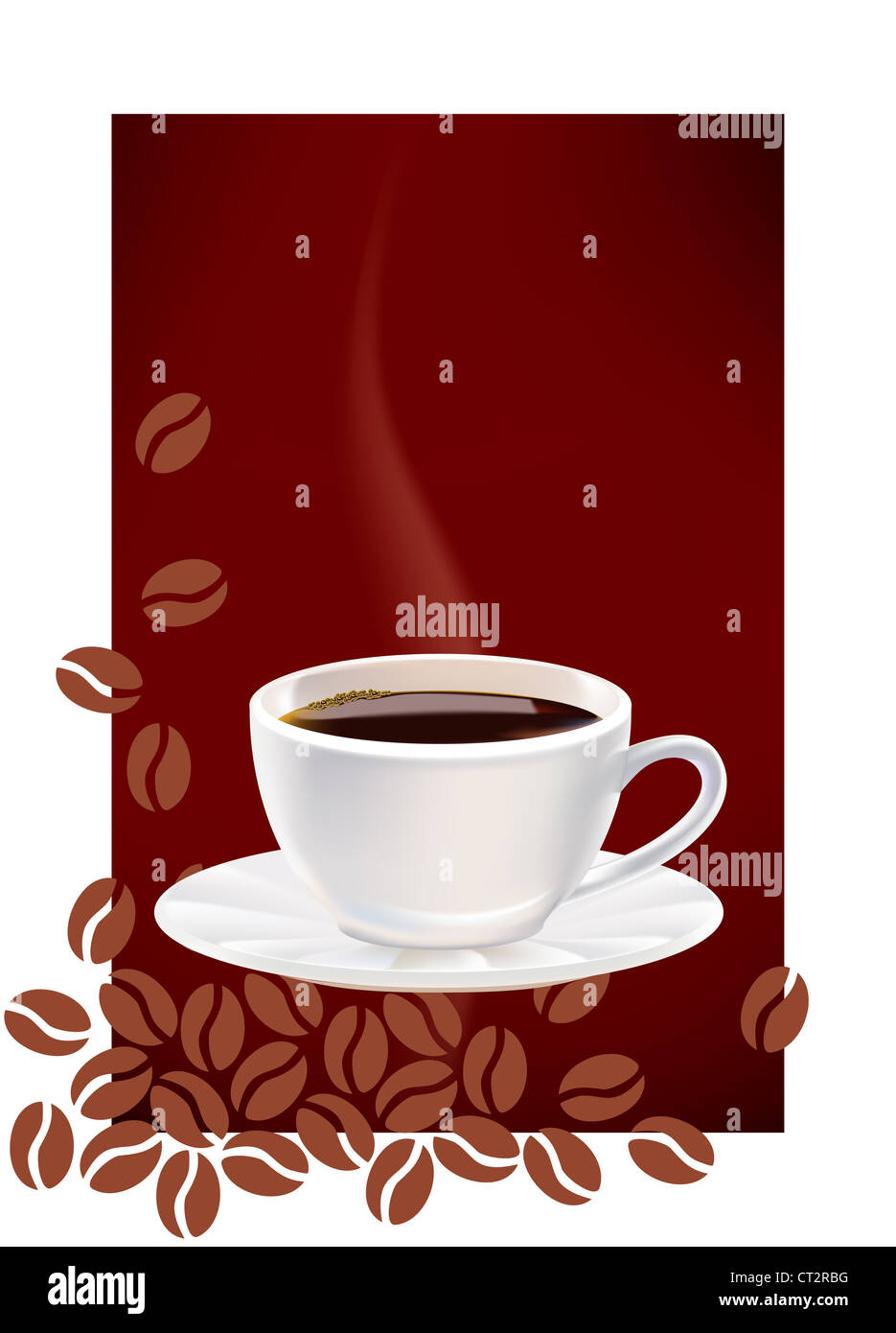 Cup of coffee and dark abstract background Stock Photo - Alamy