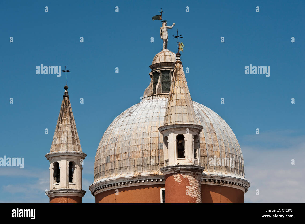 The dome of the church of Il Redentore on the Giudecca in Venice, Italy ...