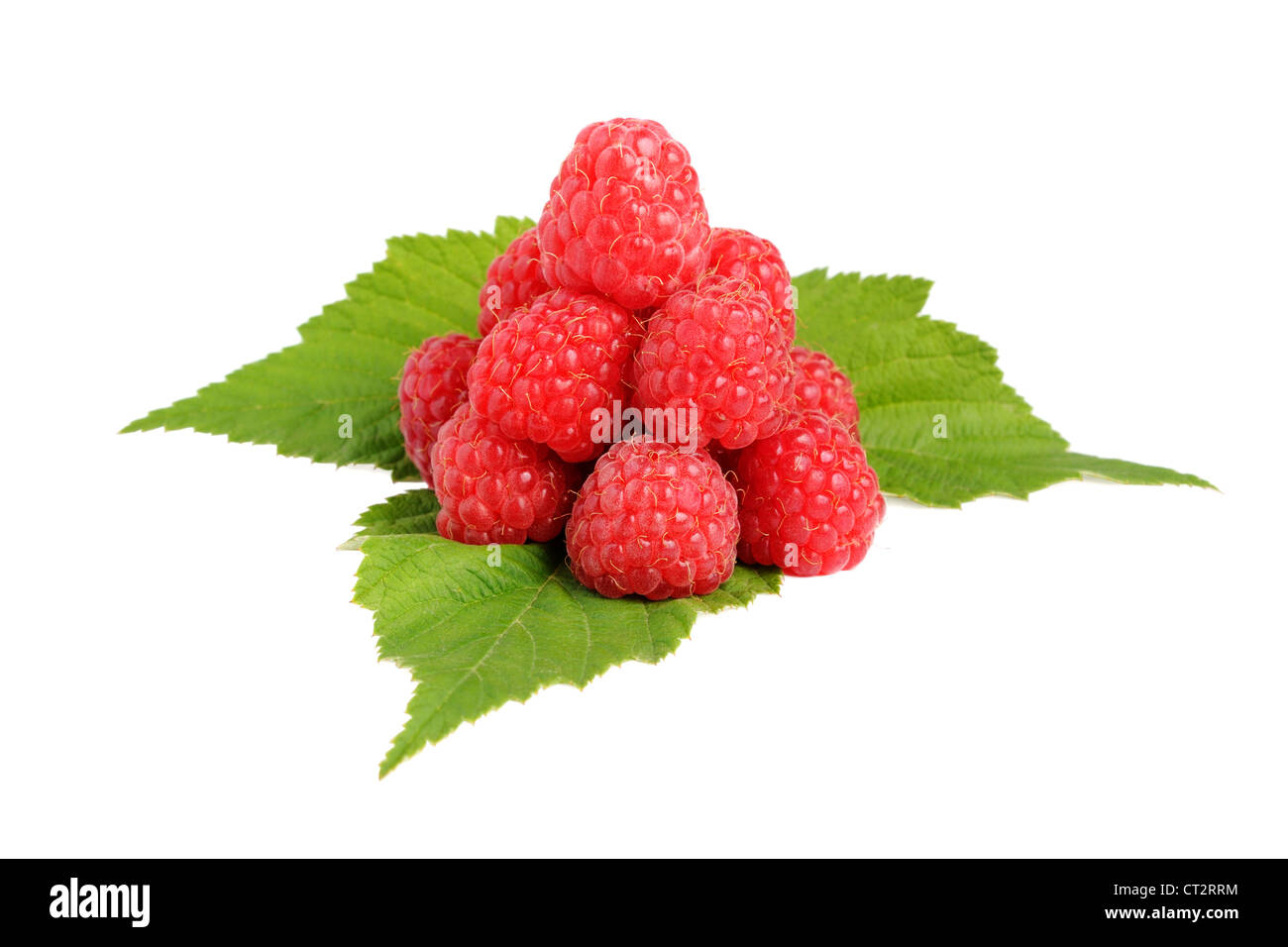 Raspberry isolated on white background Stock Photo - Alamy