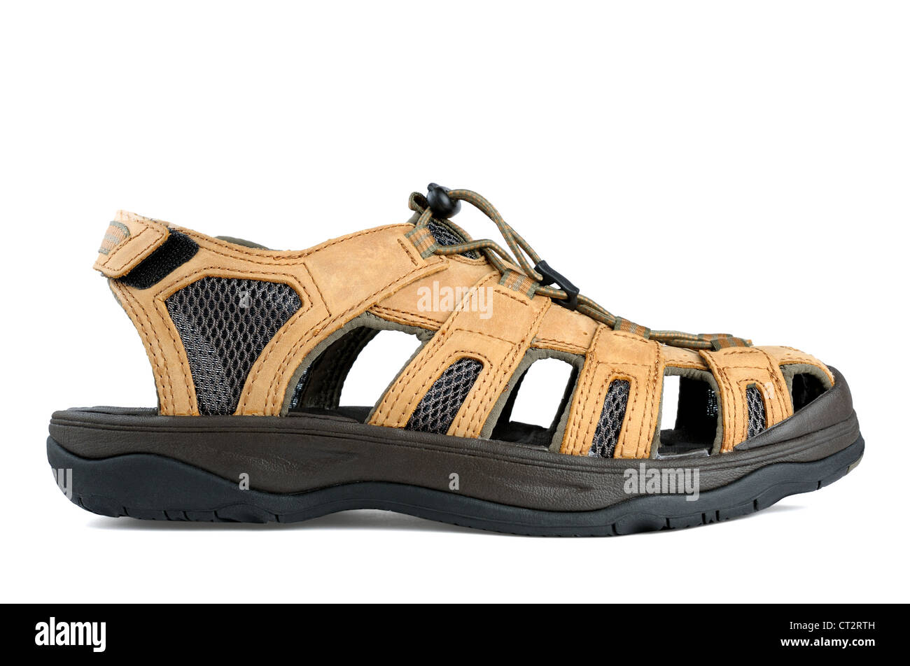 Sandal isolated on white background Stock Photo - Alamy