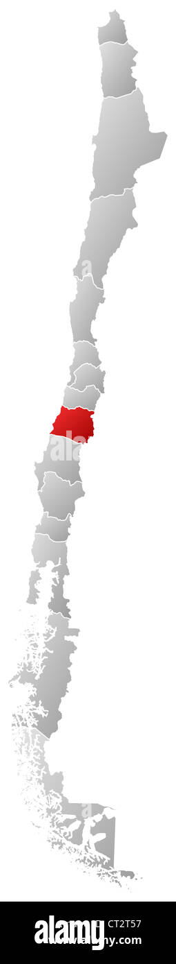 Maule chile map geography hi-res stock photography and images - Alamy
