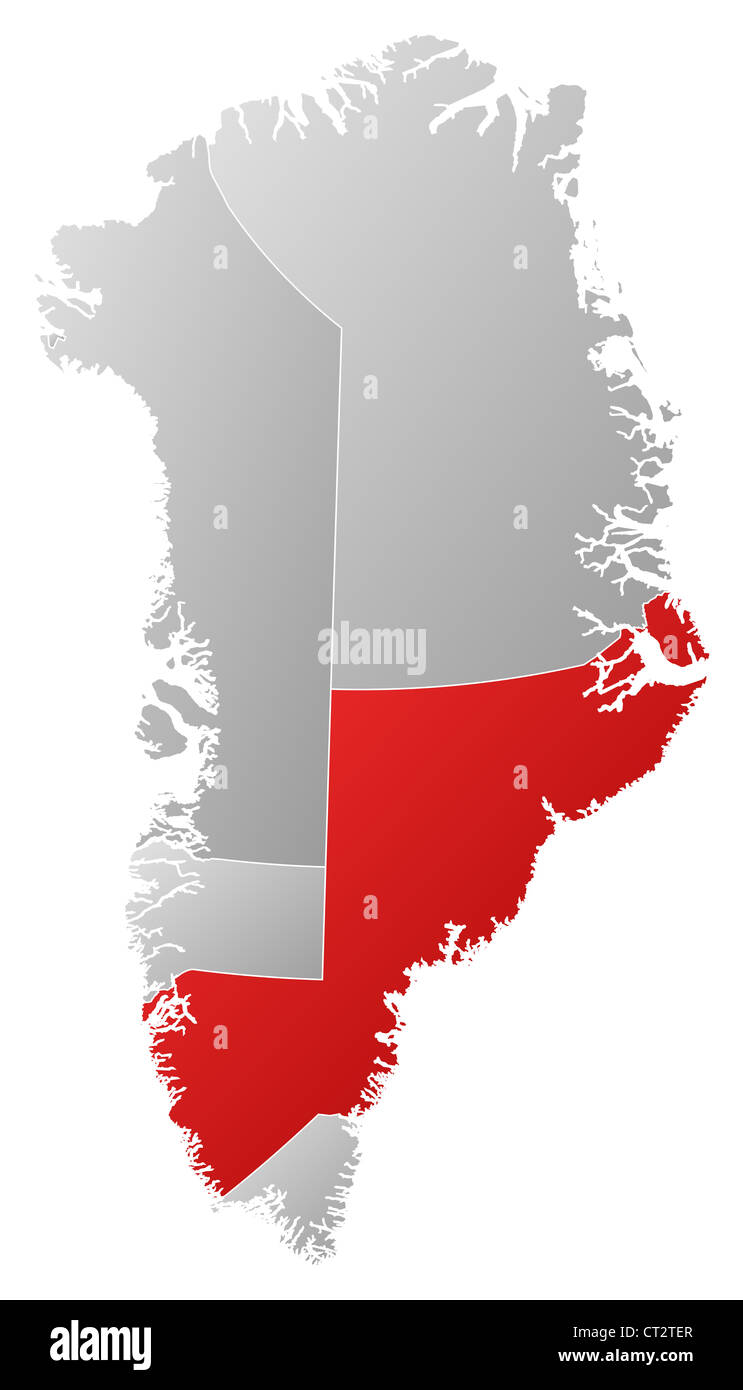 Political map of Austria with the several municipalities where ...
