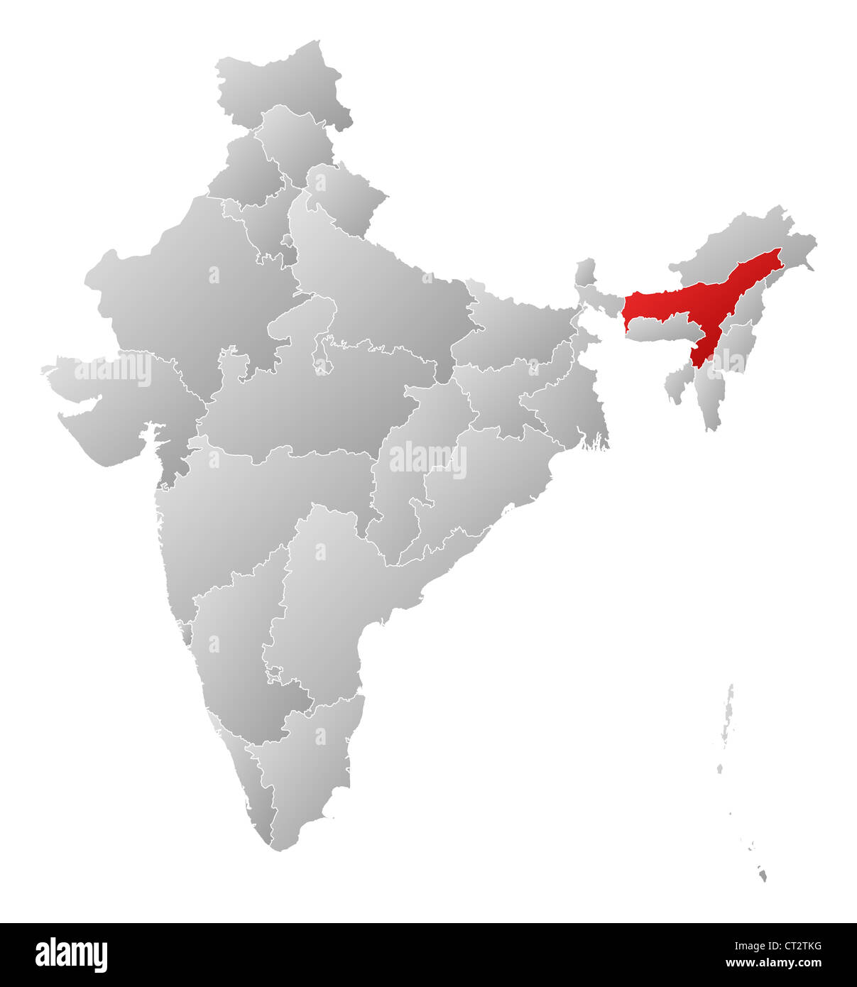 Assam map hi-res stock photography and images - Alamy