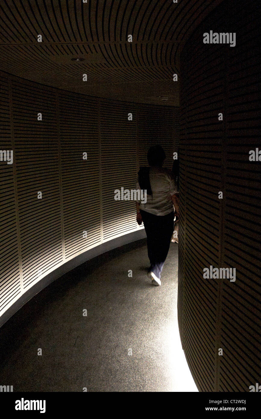 Corridor in the Core Building, Eden Project, Cornwall Stock Photo - Alamy