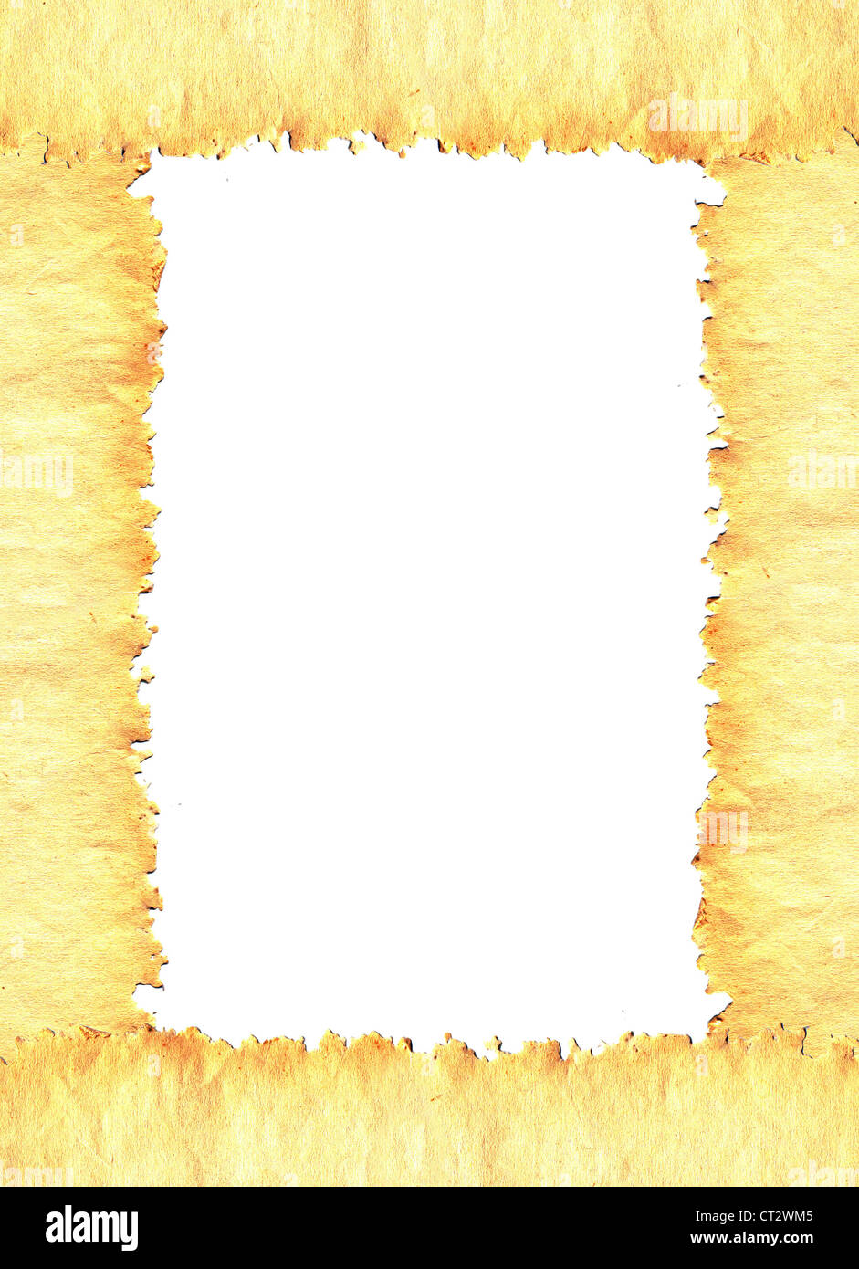 decorative frame from old paper Stock Photo - Alamy