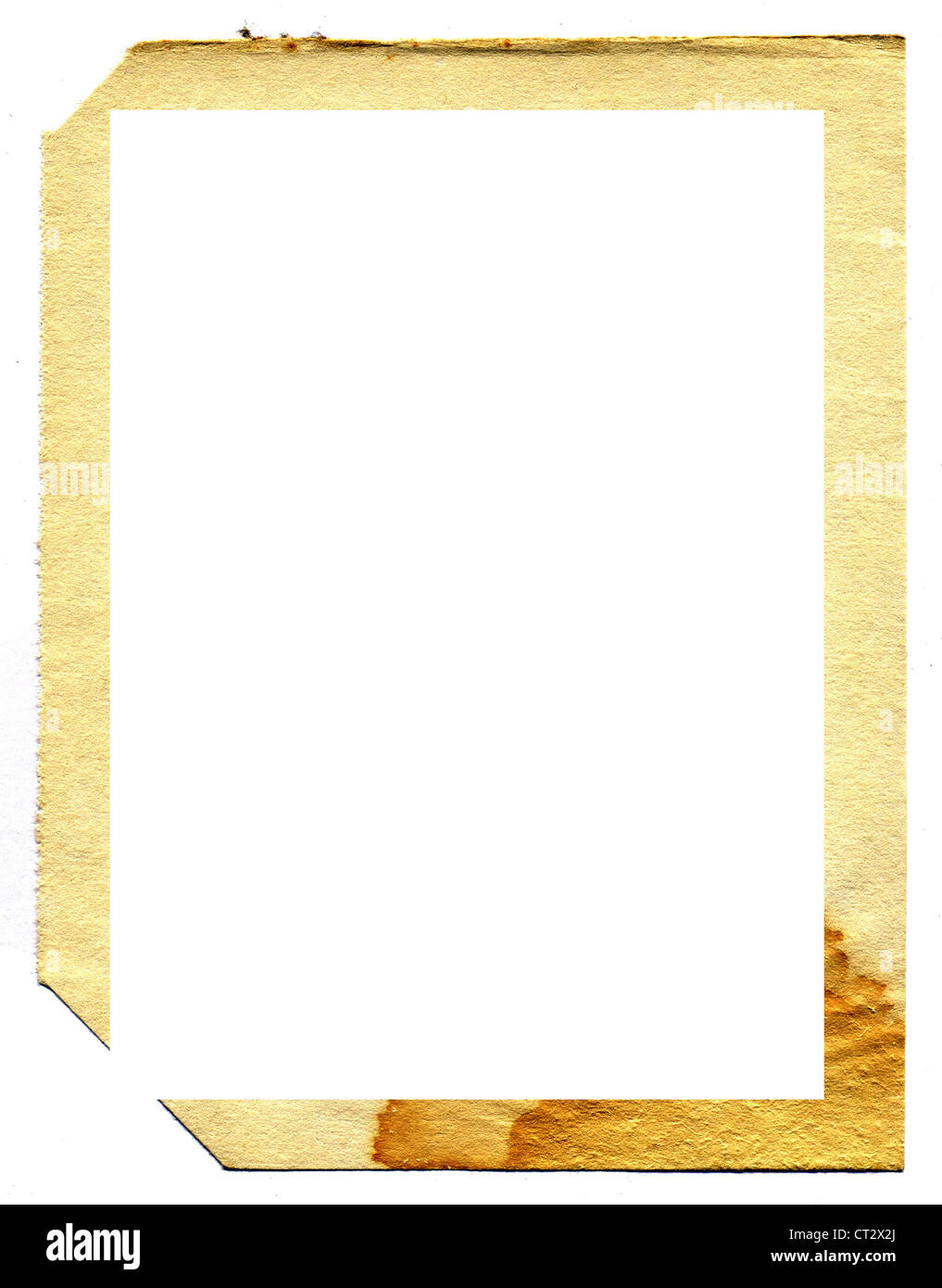 vector decorative frame from old paper Stock Photo - Alamy