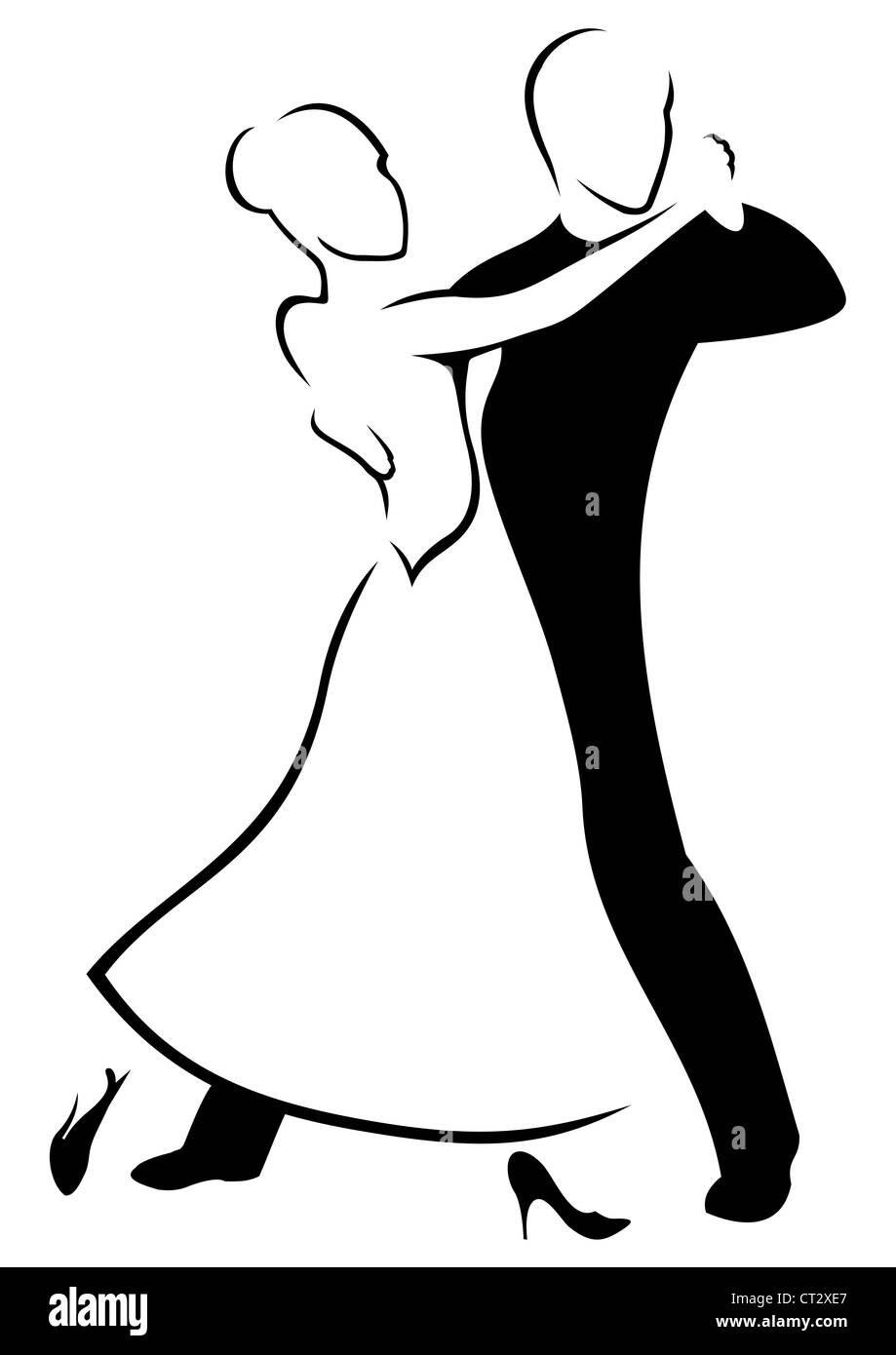 Black and white couple dancing Black and White Stock Photos & Images ...