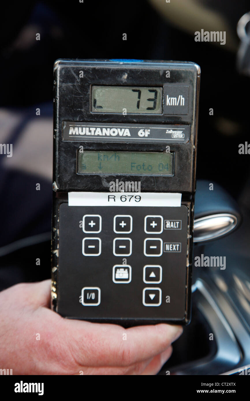 Police traffic, speed control Stock Photo - Alamy