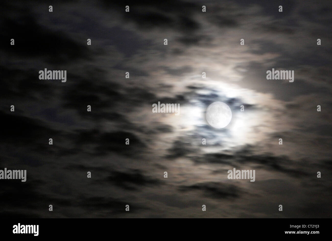 Moonlight through clouds hi-res stock photography and images - Alamy