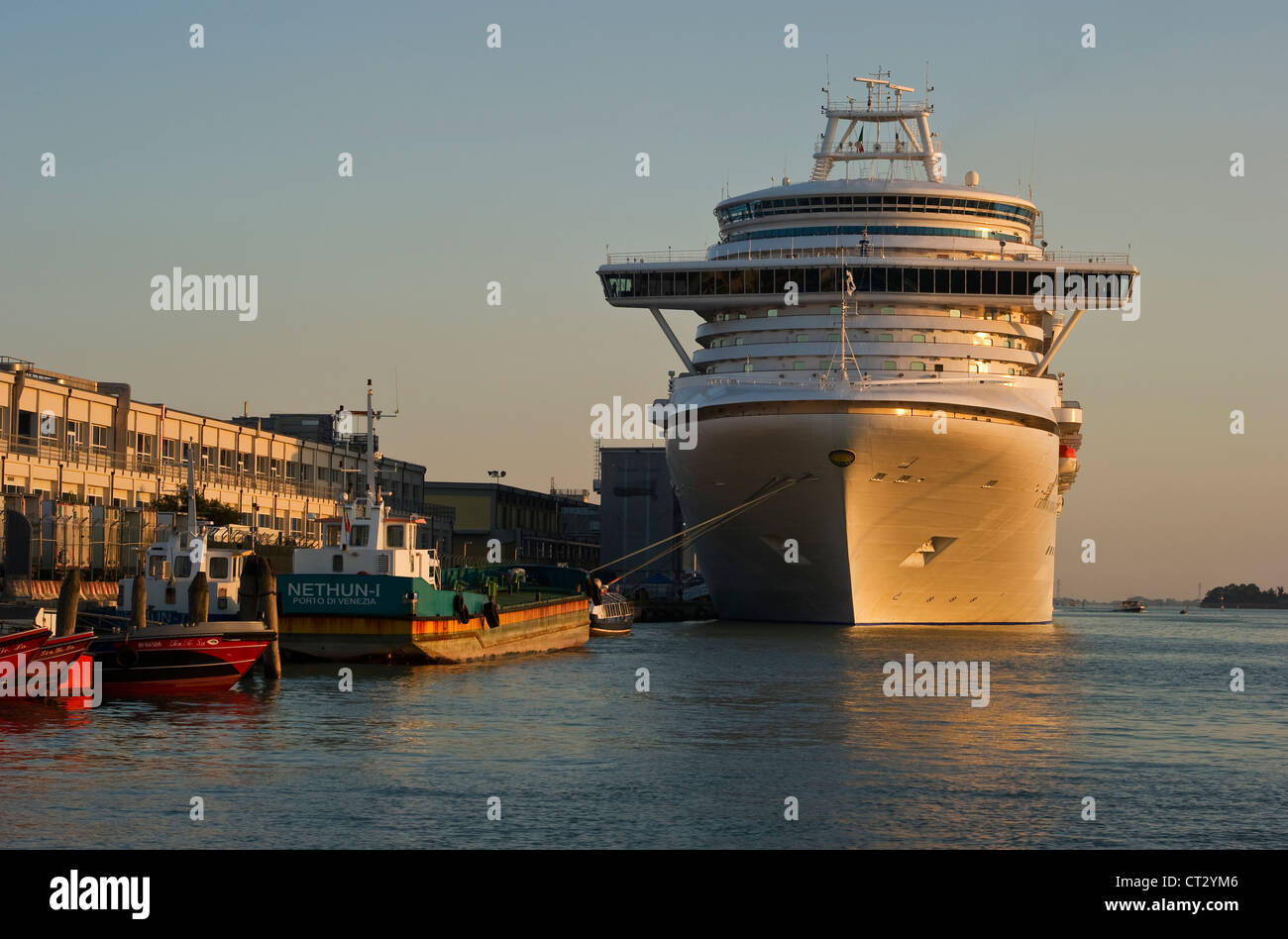The huge Crown Princess cruise ship, operated by Princess Cruises ...