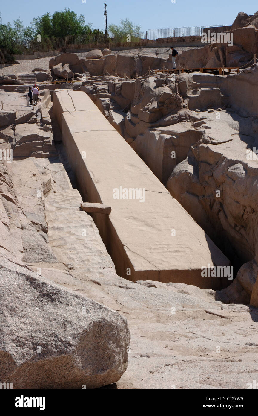 Unfinished obelisk, Aswan, Egypt Stock Photo - Alamy