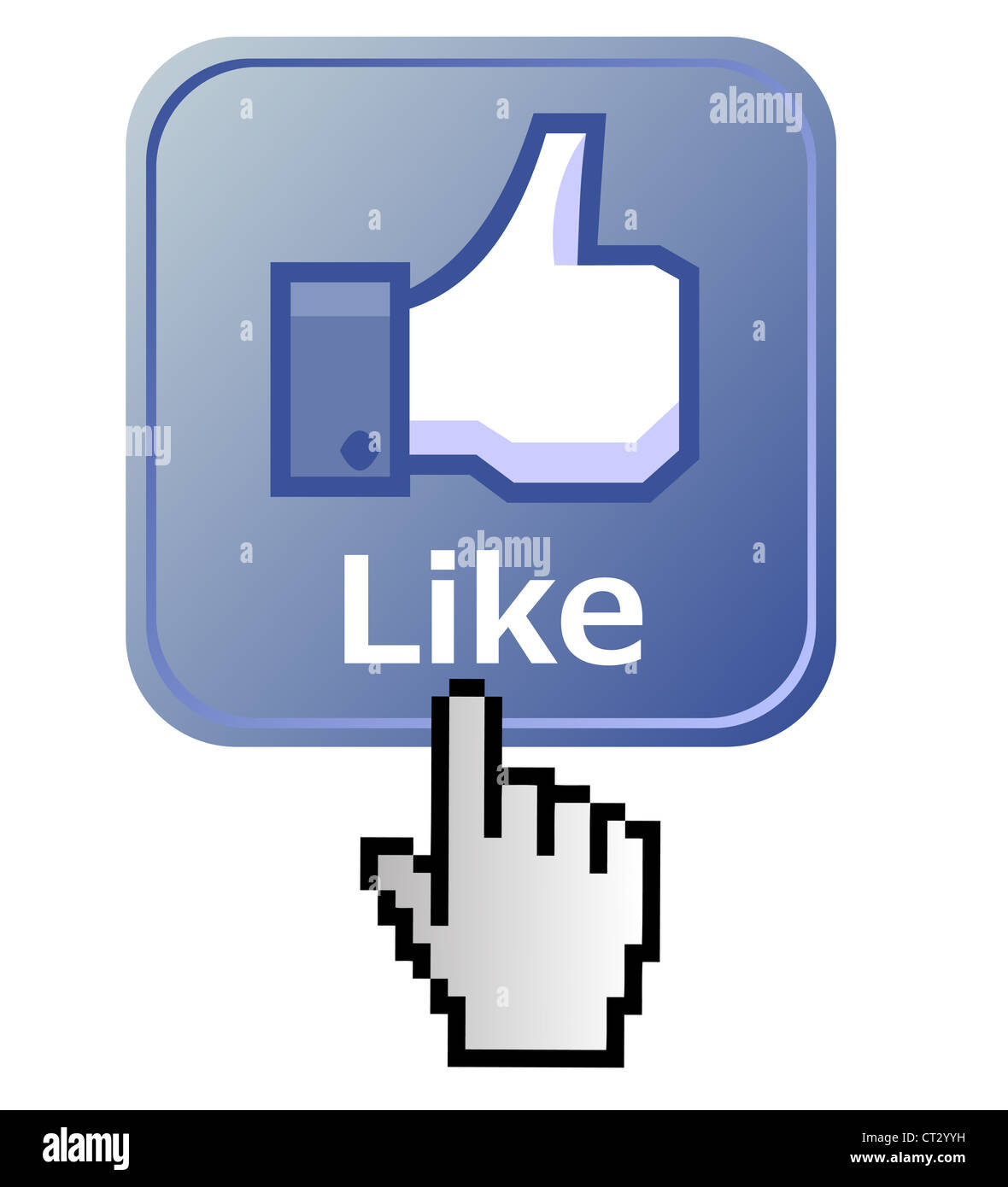 Clicking social media Cut Out Stock Images & Pictures - Alamy