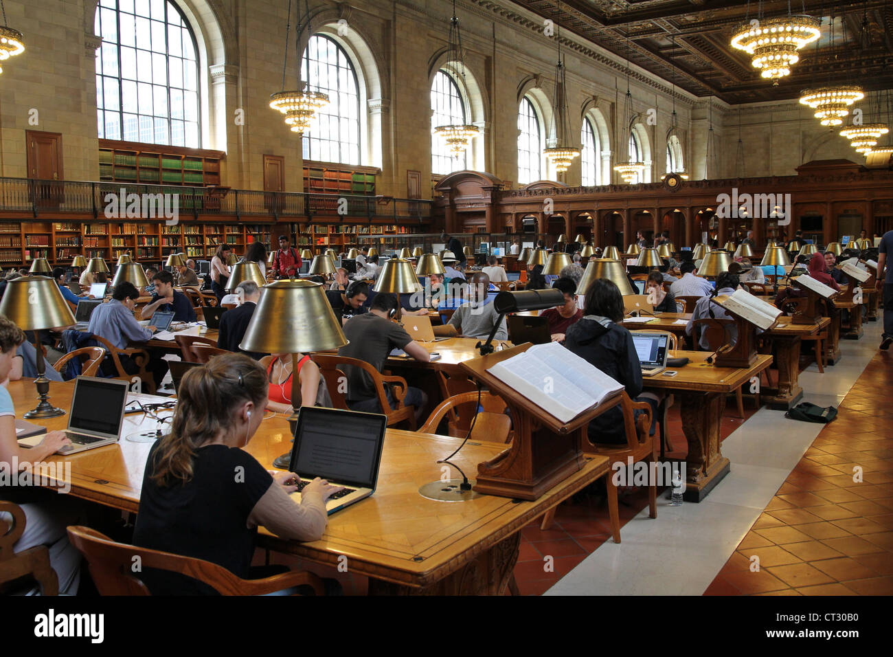 New york public library reading room hi-res stock photography and ...