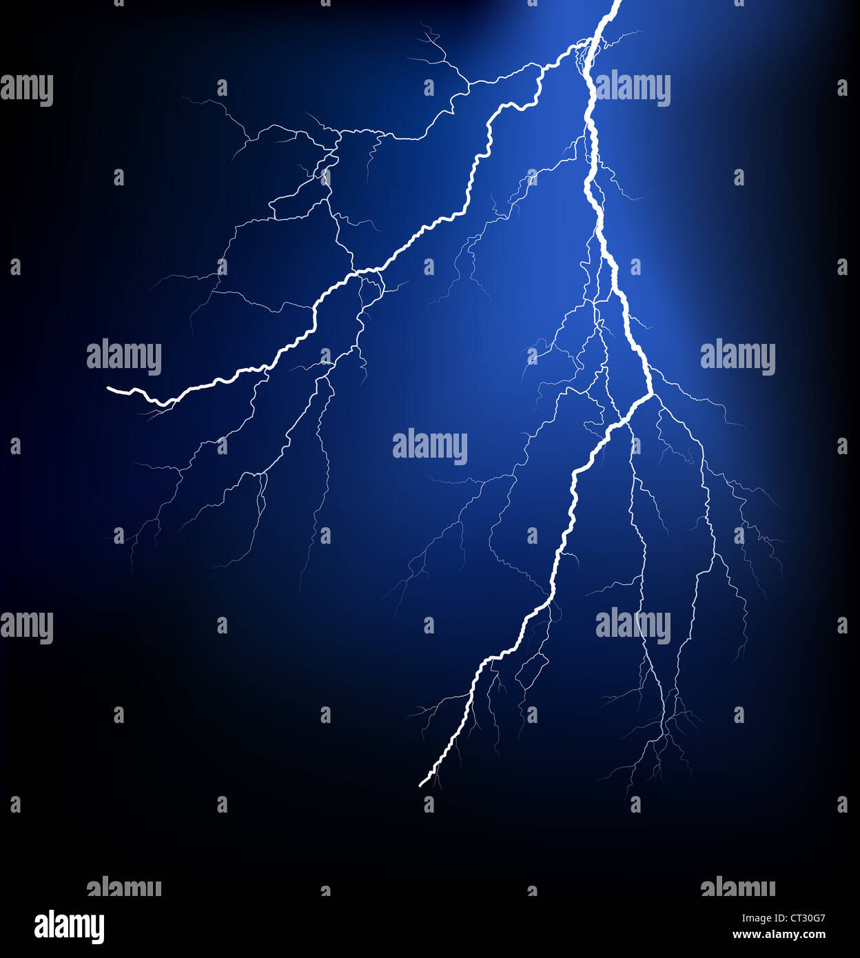 Detailed lightning vector Stock Photo - Alamy
