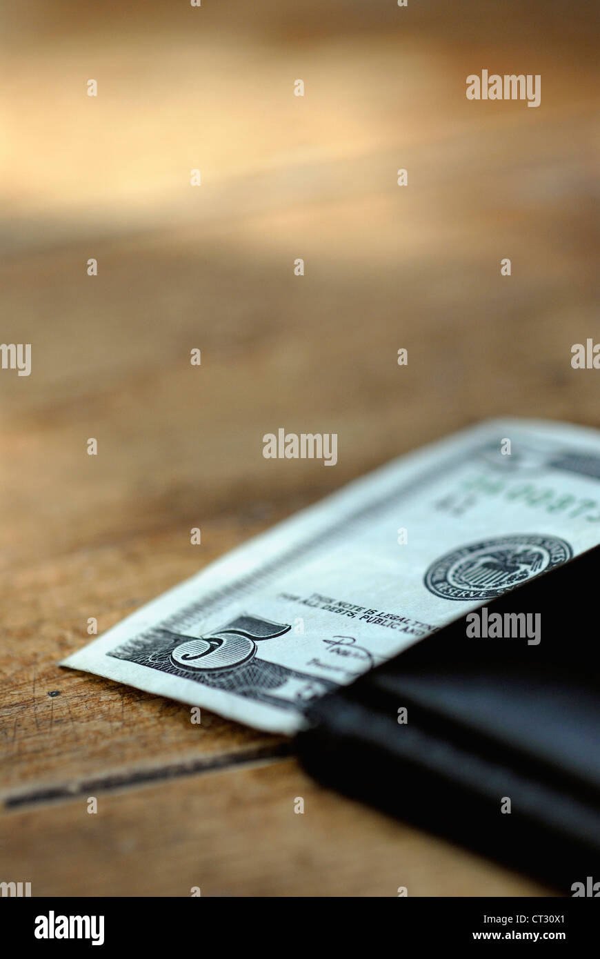 American five dollar bill hi-res stock photography and images - Alamy