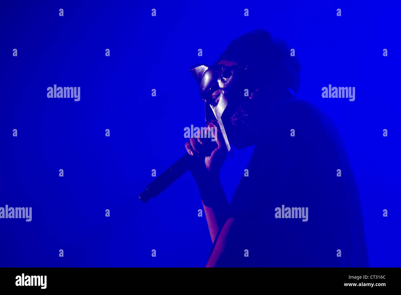 MF DOOM - Bloc Festival, London Pleasure Gardens 2012 Stock Photo - Alamy