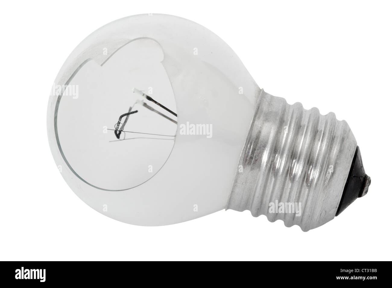 Shattered light bulb, isolated on a white background Stock Photo - Alamy
