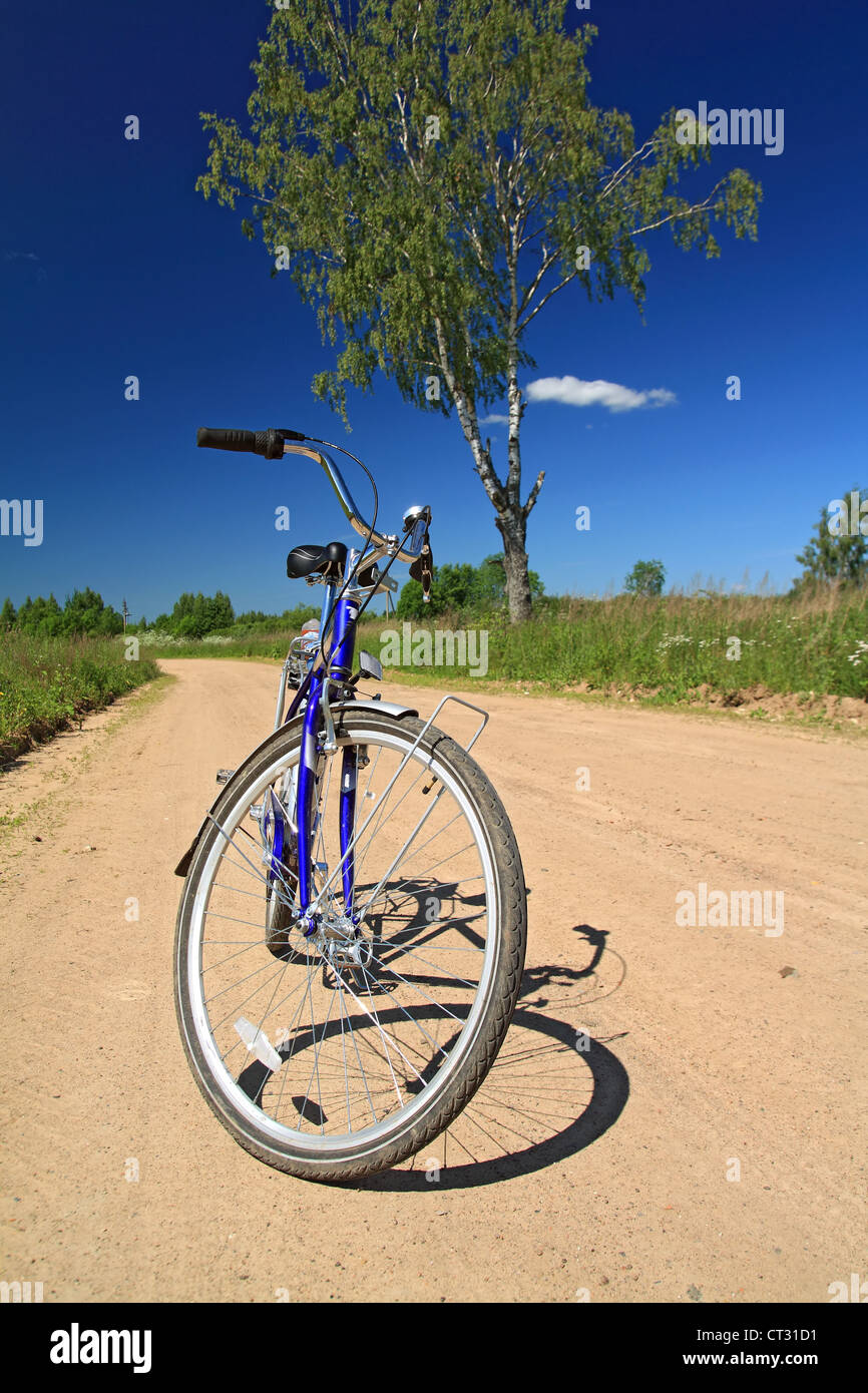 Rural tranquil bicycle hi-res stock photography and images - Alamy