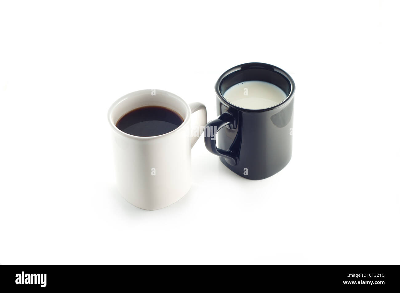Milk and coffee Stock Photo - Alamy