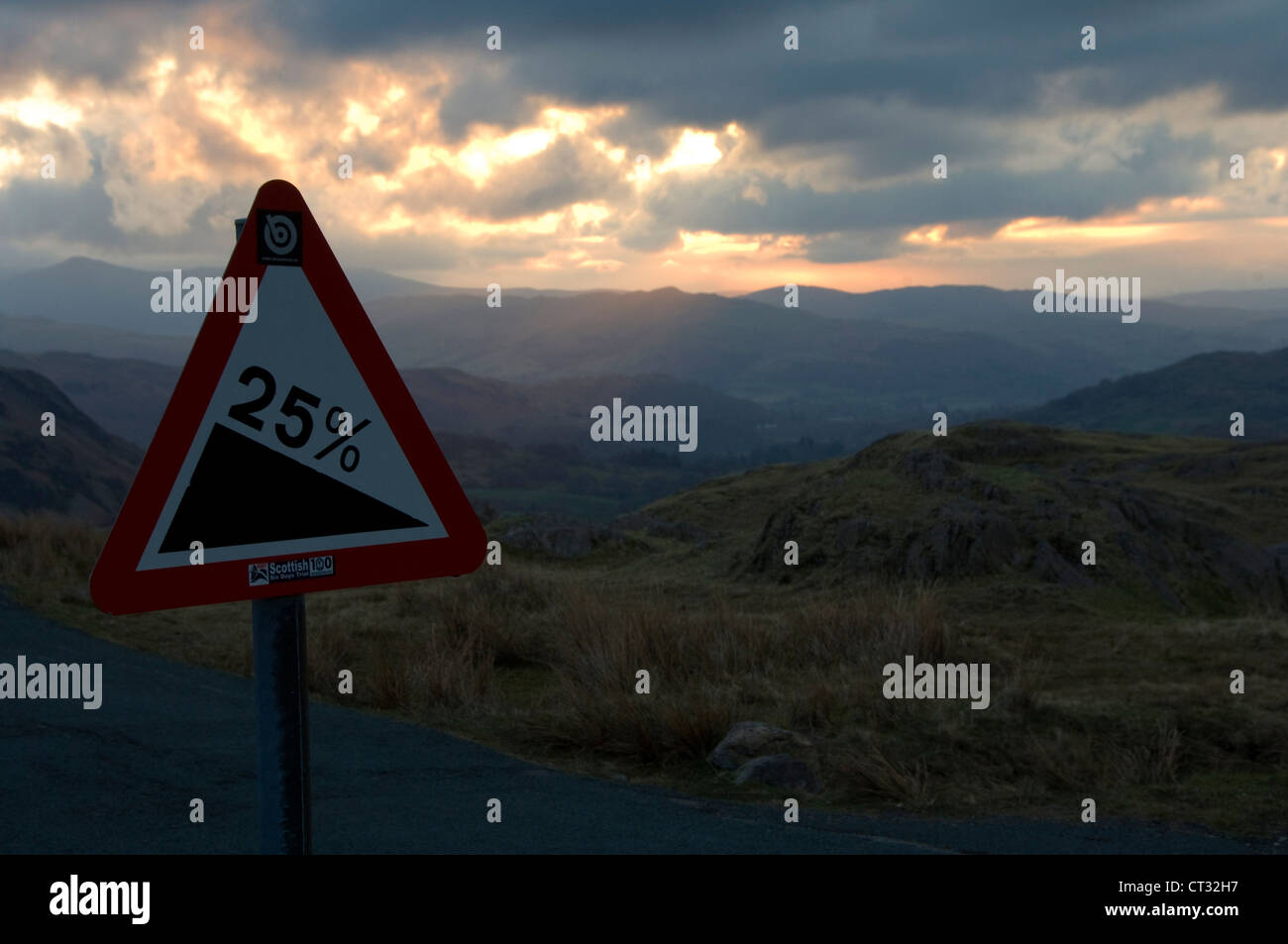 Gradient road sign hi-res stock photography and images - Alamy