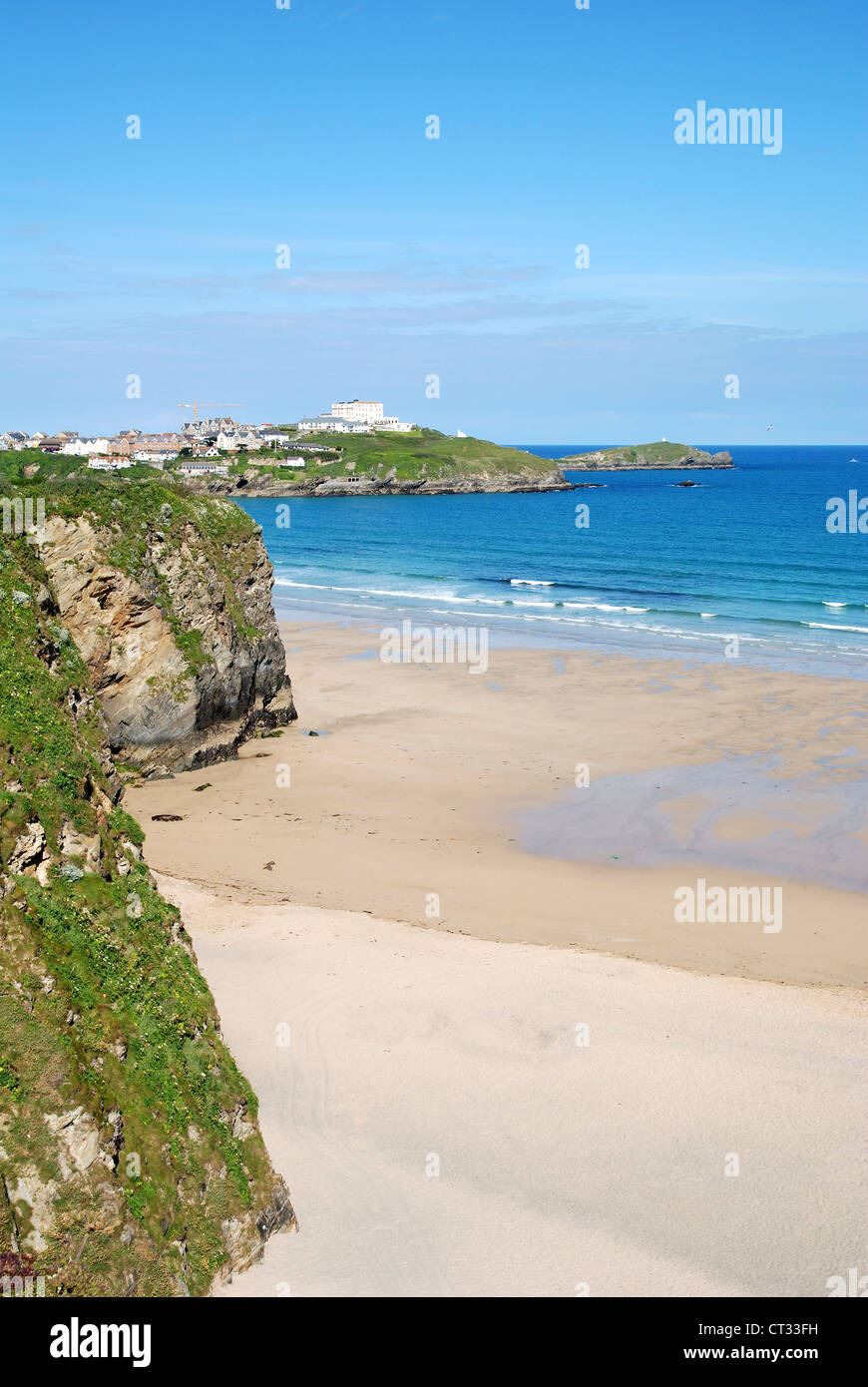 Tolcarne beach at Newquay in Cornwall, England, UK Stock Photo - Alamy