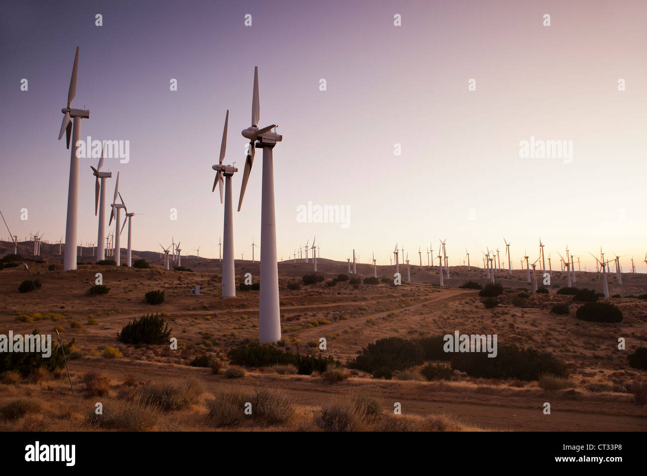 Wind turbines just outside Mojave, California, USA Stock Photo - Alamy