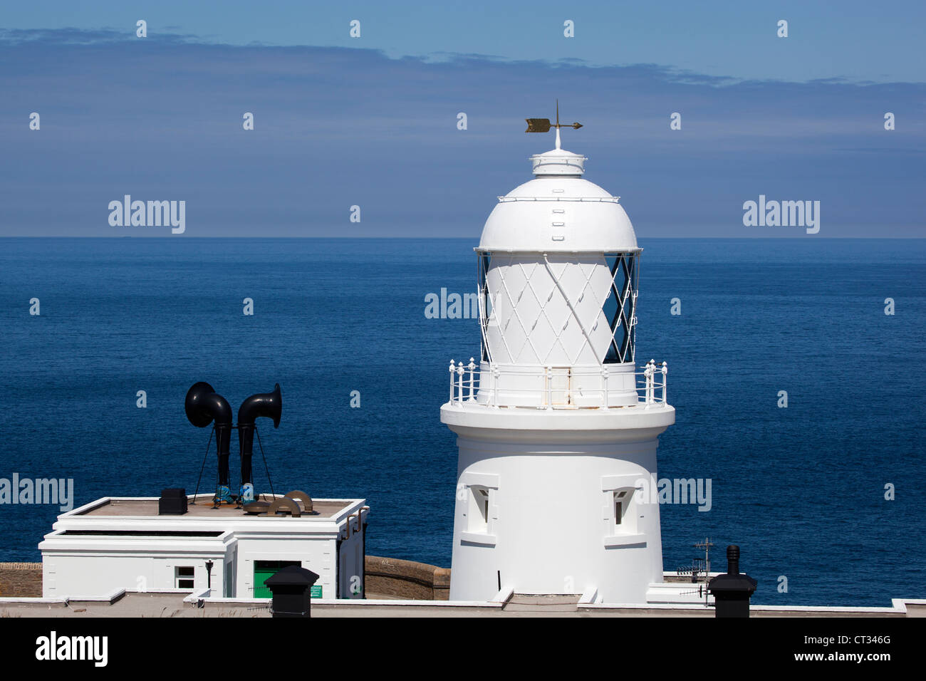 Pendeen Watch Lighthouse Stock Photo - Alamy